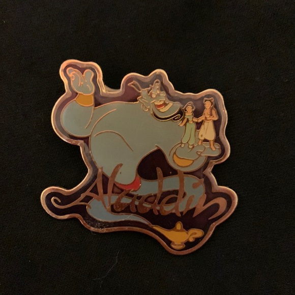 Disney | Accessories | Aladdin Vintage Lapel Pin Featuring Genie ...